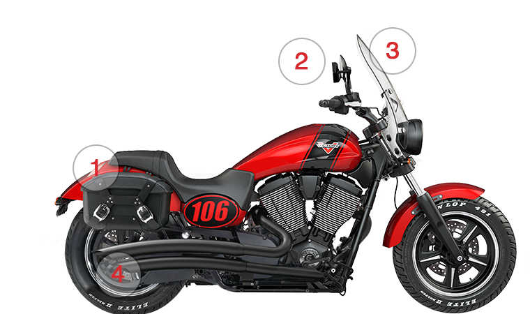 Saddle Bags Victory Judge